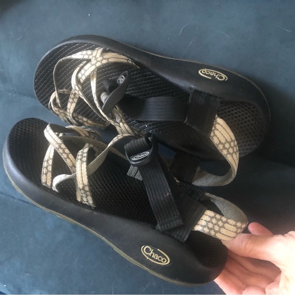 Chaco | Shoes | Chacos Black And White Hiking Sport Sandals | Poshmark